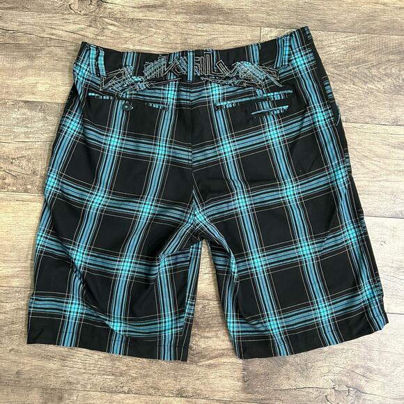 Quiksilver | Shorts | Quiksilver Mens 38 X Plaid Shorts Blue Black ...